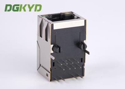 China 1x1 escogen el enchufe modular manetic G/Y del gato 5 del conector 100Mb de Ethernet del puerto RJ45 llevado en venta