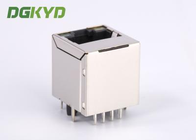 China 10/100 fábrica vetical del conector de Ethernet de la inserción del Lan Jack del grado Rj45 de la BASE 180 en venta