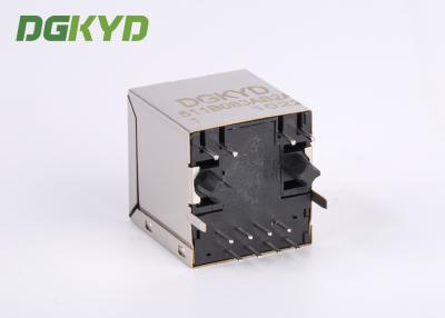 China 10/100 fábrica vetical del conector de Ethernet de la inserción del Lan Jack del grado Rj45 de la BASE 180 en venta