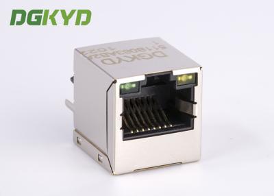 China 10/100 fábrica vetical del conector de Ethernet de la inserción del Lan Jack del grado Rj45 de la BASE 180 en venta