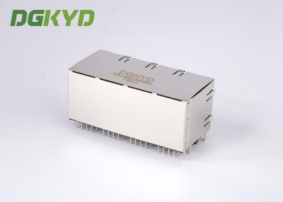 China 2X4 modificados para requisitos particulares se doblan zócalo múltiple de Ethernet del puerto de la hembra 8 de los conectores del puerto de la cubierta RJ45 en venta