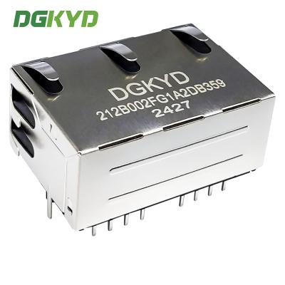 China Conector de red RJ45 Puerto doble 100 Mbps Interfaz integrada 30U DGKYD212B002FG1A2DB359 en venta