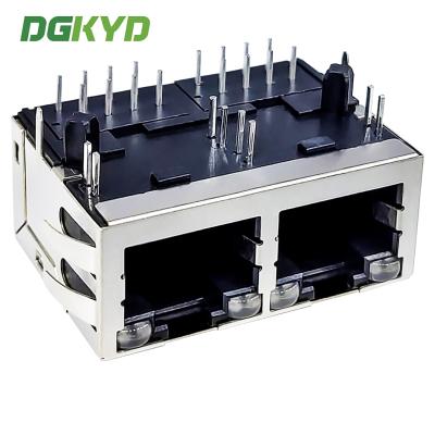 China Conector de red RJ45 Puerto doble 100 Mbps Interfaz integrada 30U DGKYD212B002FG1A2DB359 en venta