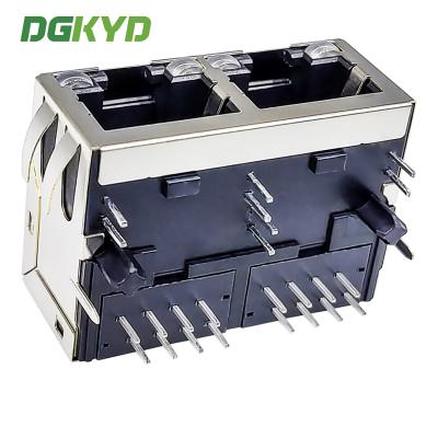 China Conector de red RJ45 Puerto doble 100 Mbps Interfaz integrada 30U DGKYD212B002FG1A2DB359 en venta