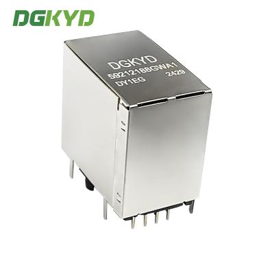 China Conector blindado con varios puertos RJ45 sin blindaje de banda de luz tipo apilado DGKYD59212188GWA1DY1EG en venta