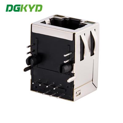 China Interfaz de red de conectores 10/100BASE RJ45 con filtro Ethernet DGKYD211B113FD1A4D en venta