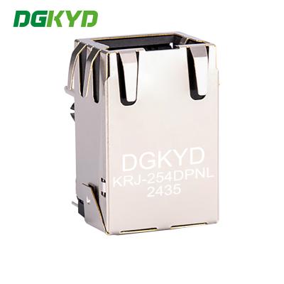 중국 KRJ-254DPNL 라우터 100 메가 비트 RJ45 자기 연결 장치 탭 업 Cat5 모듈식 잭 판매용