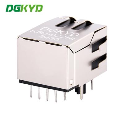 China Equipo de comunicación RJ45 puerto Ethernet 100Mbps transformador de red integrado KRJ-022NL en venta