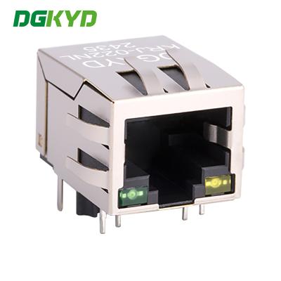 China Equipo de comunicación RJ45 puerto Ethernet 100Mbps transformador de red integrado KRJ-022NL en venta
