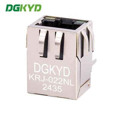 China Equipo de comunicación RJ45 puerto Ethernet 100Mbps transformador de red integrado KRJ-022NL en venta
