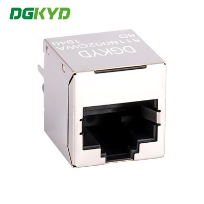 China RJ45 100Mbps 180-Grad-Direkt-Einsatz-Netzwerkanschluss 8PIN-Vertikalsteckdose DGKYD511B002GWA8D zu verkaufen