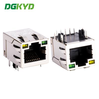 China Puerto inverso RJ45 conector de puerto de red 100Mbps transformador de red integrado DGKYD211B014FD1A4DZ en venta