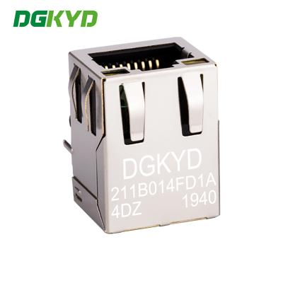 China Puerto inverso RJ45 conector de puerto de red 100Mbps transformador de red integrado DGKYD211B014FD1A4DZ en venta