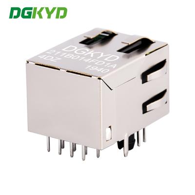 China Puerto inverso RJ45 conector de puerto de red 100Mbps transformador de red integrado DGKYD211B014FD1A4DZ en venta