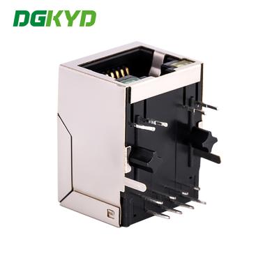 China RJ45-Anschluss 100 Mbit/s Ethernet-Port ohne Transformator, mit Licht und Abschirmung DGKYD111B035AB2A1D zu verkaufen