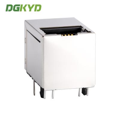 China Entrada superior Rj45 Lan Jack, Cat6 Gigabit Rj45 conector modular con transformador DGKYD511Q030AC1A8D057 en venta