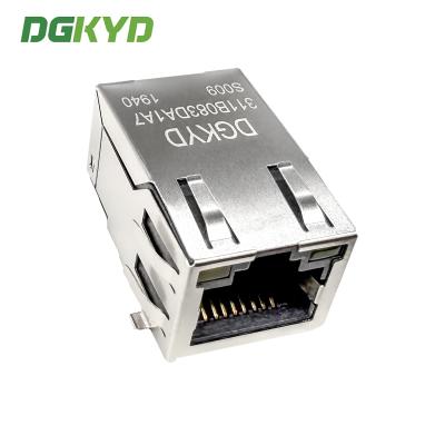 Китай Плита регулировки основания-T DGKYD311B083DA1A7S009 SMT RJ45 магнитная Джек 100 с СИД продается