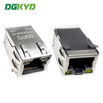 Китай Плита регулировки основания-T DGKYD311B083DA1A7S009 SMT RJ45 магнитная Джек 100 с СИД продается