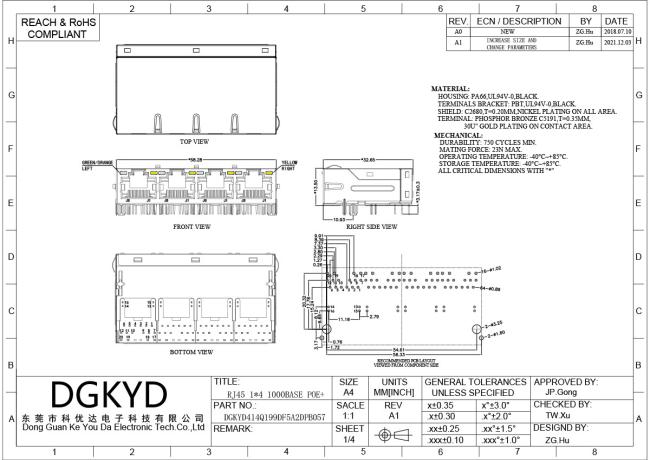 RJ45 connector product view