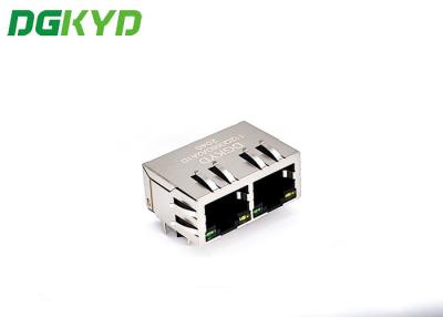 China conector de Ethernet de 1X2 8P10C TAB Down RJ45 con el LED en venta