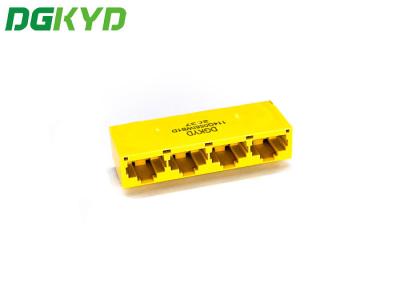 China red Jack Without LED de 1X4 8P10C TAB Down RJ45 en venta
