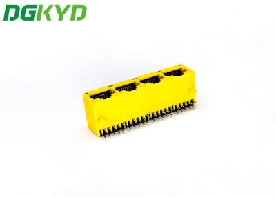 China red Jack Without LED de 1X4 8P10C TAB Down RJ45 en venta