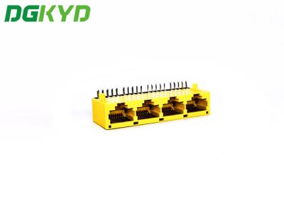 China red Jack Without LED de 1X4 8P10C TAB Down RJ45 en venta