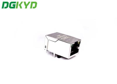 China Sola ETIQUETA portuaria 8P8C ENCIMA del conector de la red RJ45 con el LED en venta