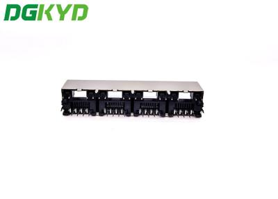 China 180 conector de Ethernet del grado 1X4 RJ45 con el LED en venta