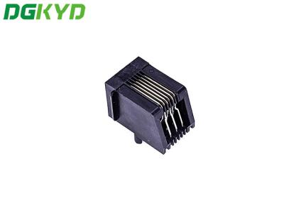 중국 DGKYD5721E1166IWA1DB1057 단일 포트 180도 TAB UP RJ45 PBT 하우스로 모듈식 커넥터 판매용
