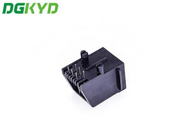 중국 DGKYD5721E1166IWA1DB1057 단일 포트 180도 TAB UP RJ45 PBT 하우스로 모듈식 커넥터 판매용