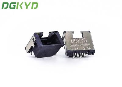 China El solo RJ45 portuario protegió el conector G/el conector 8 Pin Sinking Plate 4,3 del zócalo de Fu RJ45 en venta