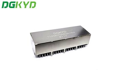 중국 금속 보호해야 하는 Cat 5시 4분 공항 RJ45 모듈러 잭 1000 토대 TX / G/ Y LED 차폐 포트 판매용