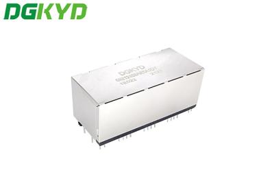 中国 5921保護されたコネクター2X4はLEDが付いている180度RJ45ネットワークのコネクターを左舷に取る 販売のため