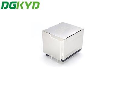 中国 DGKYD59212288AE5A1DY1E022 2X2はLEDが付いている180度RJ45ネットワークのコネクターを左舷に取る 販売のため