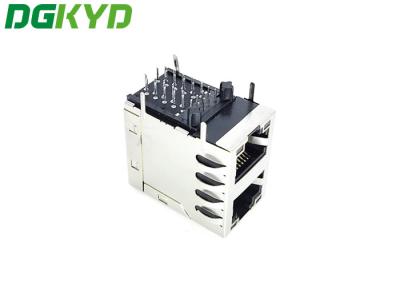 中国 積み重なったDGKYD21Q418DF5A2D2057金属はCat6a Rj45のコネクター2x1を保護した 販売のため