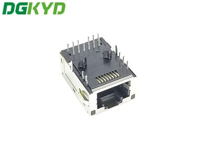 China Solo filtro portuario del 100M Integrated Transformer Ethernet con el interfaz de red de 12Pin RJ45 en venta