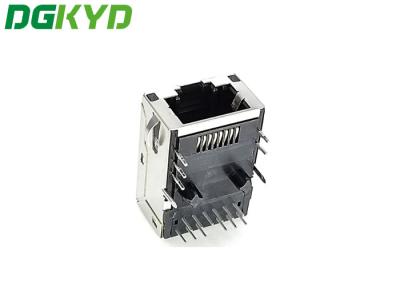 China Solo filtro portuario del 100M Integrated Transformer Ethernet con el interfaz de red de 12Pin RJ45 en venta