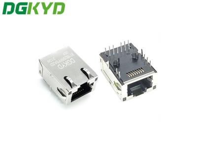 China Solo filtro portuario del 100M Integrated Transformer Ethernet con el interfaz de red de 12Pin RJ45 en venta