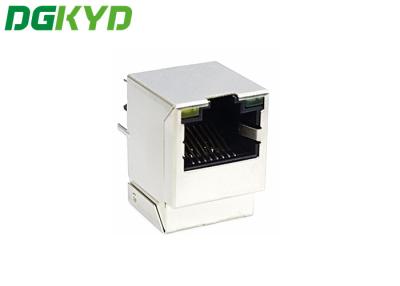 China Etiqueta ENCIMA 1x1 del enchufe de pared modular 10PIN PBT de Ethernet Rj45 de la base-T PoE+ del puerto 100 en venta