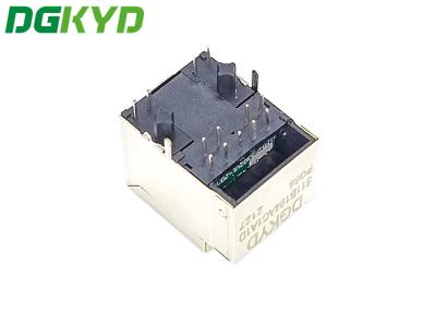 China Etiqueta ENCIMA 1x1 del enchufe de pared modular 10PIN PBT de Ethernet Rj45 de la base-T PoE+ del puerto 100 en venta