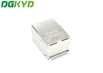 China Zócalo modular femenino del conector RJ45 de Ethernet de la base-T del PWB 8P10C Rj45 Jack With Led 100 en venta