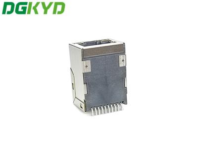China Zócalo modular femenino del conector RJ45 de Ethernet de la base-T del PWB 8P10C Rj45 Jack With Led 100 en venta