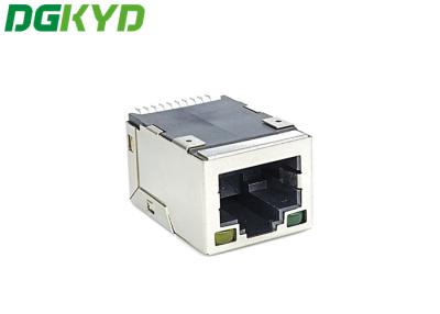 China Zócalo modular femenino del conector RJ45 de Ethernet de la base-T del PWB 8P10C Rj45 Jack With Led 100 en venta