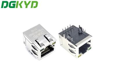 China Conector estándar RJ45 de DGKYD211B018FD2A4D con 8Pin ligero y que protege el 100M Integrated Filter en venta