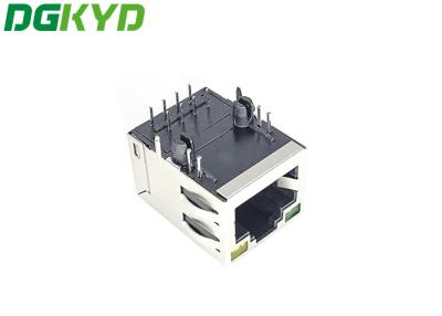 China Conector estándar RJ45 de DGKYD211B018FD2A4D con 8Pin ligero y que protege el 100M Integrated Filter en venta