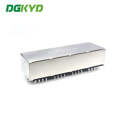 중국 네트워크 통합 여과기 RJ45 보호된 연결관 1X4 8P8C 6U 복각 PCB 산 작풍 판매용