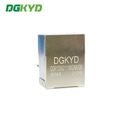 China Conector 1X1 8P8C 30U del puerto de red RJ45 recto-en con el conector que protege ligero en venta