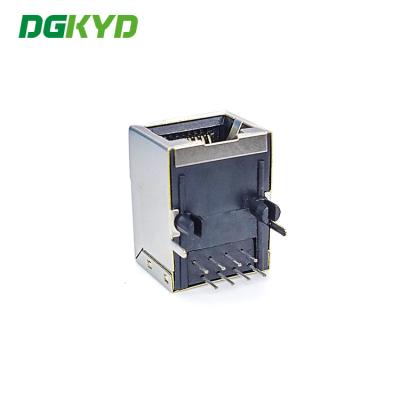 China Conector 1X1 8P8C 30U del puerto de red RJ45 recto-en con el conector que protege ligero en venta
