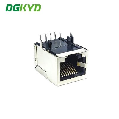 China Conector 1X1 8P8C 30U del puerto de red RJ45 recto-en con el conector que protege ligero en venta